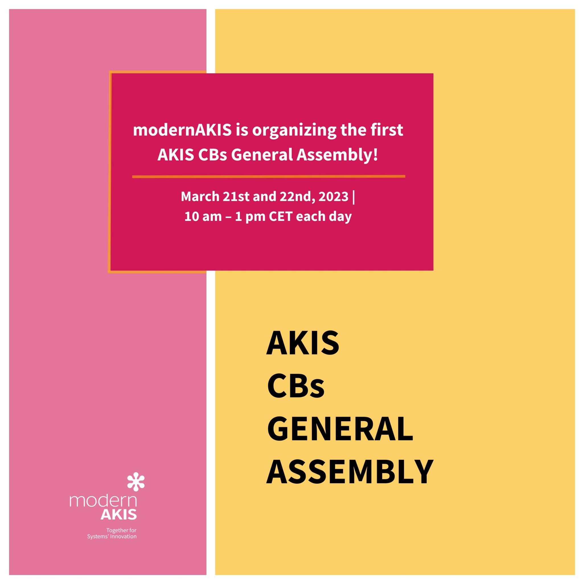 modernAKIS is organizing the first AKIS CBs General Assembly! – modernAKIS
