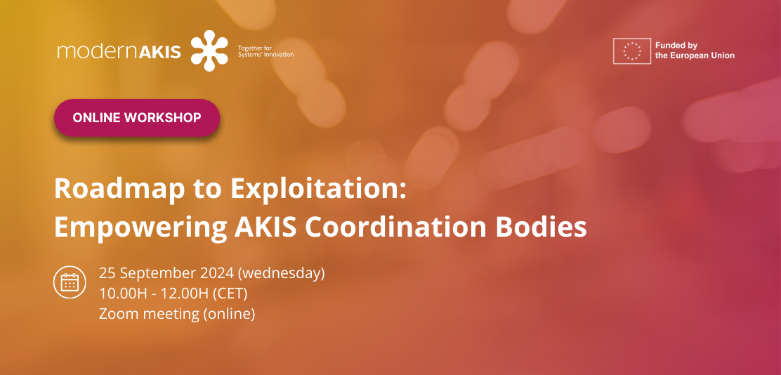 Online Workshop: Roadmap to exploitation – modernAKIS